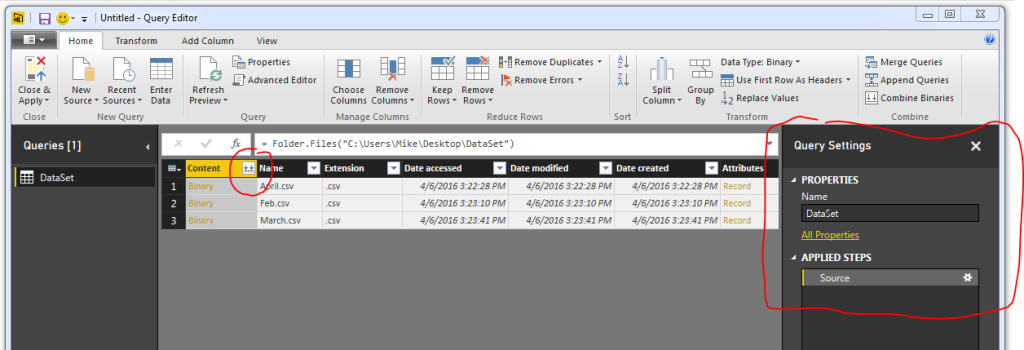 Folder of Files Loaded to Power BI Desktop – PowerBI.tips