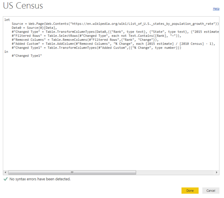 Query Editor – Editing M Code – PowerBI.tips