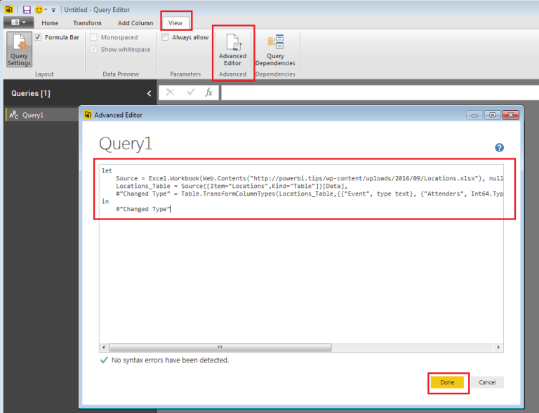 Advanced Editor – PowerBI.tips