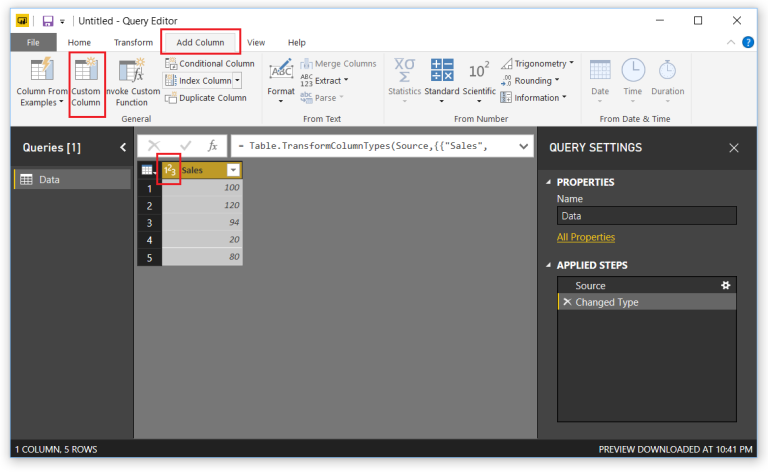 Adding Data Types Within Query Editor – PowerBI.tips