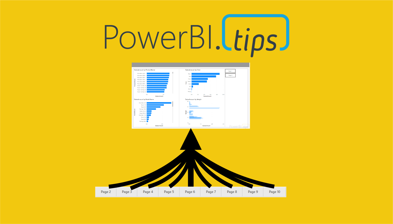 Consolidate Report Pages Easily with Visual Grouping – PowerBI.tips